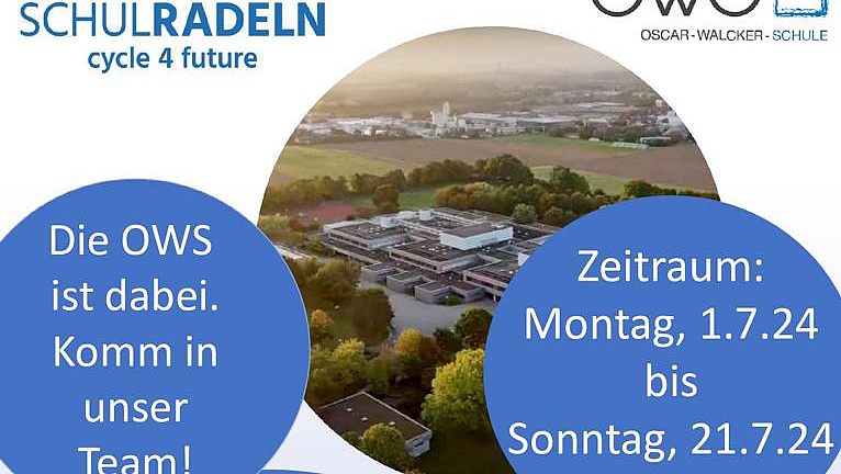 Oscar-Walcker-Schule: Schulradeln im Juli 2024 - die OWS ist dabei!